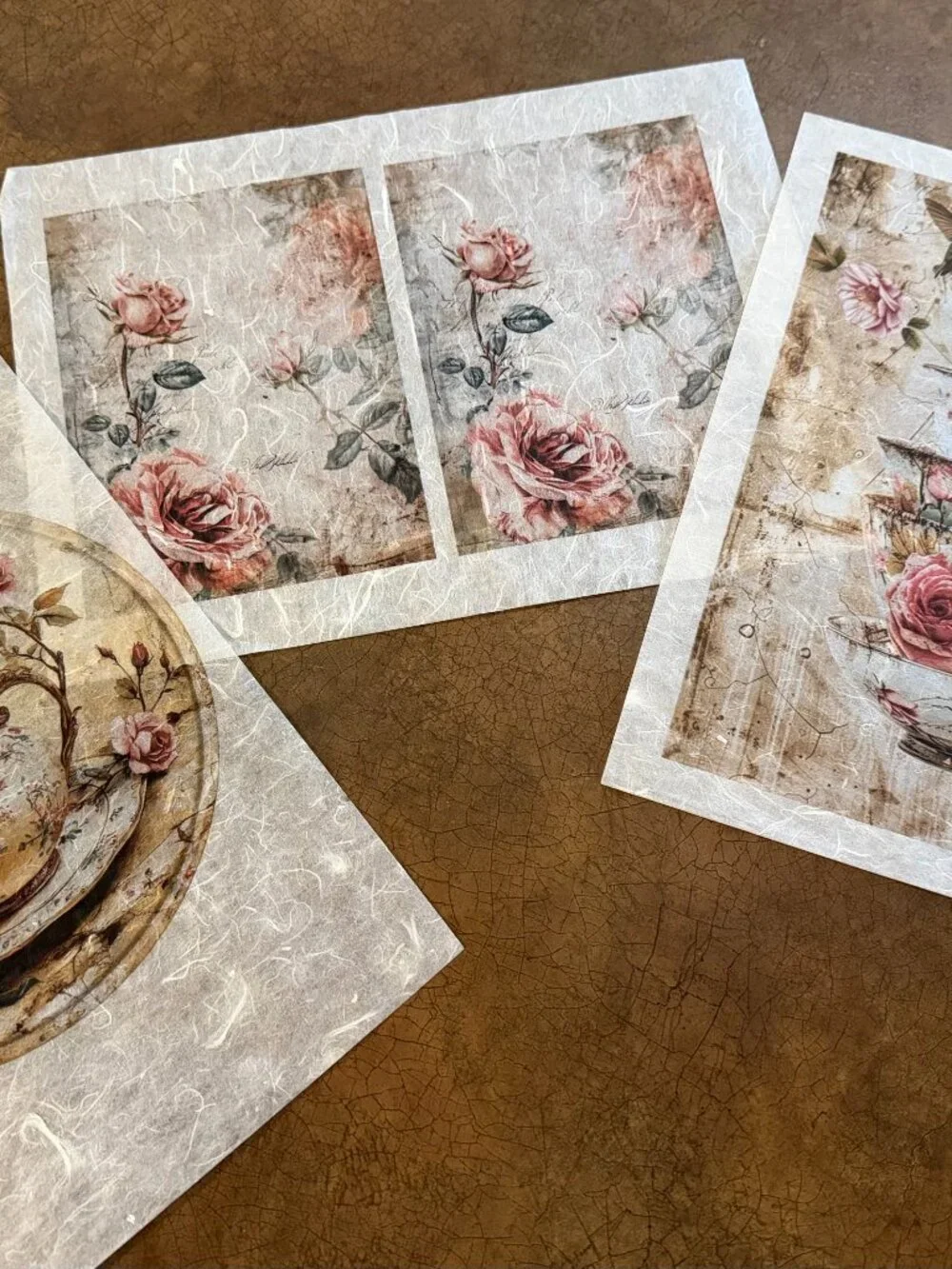Other | Victorian Decoupage Rice Paper Set Of 3 Sheets | Poshmark